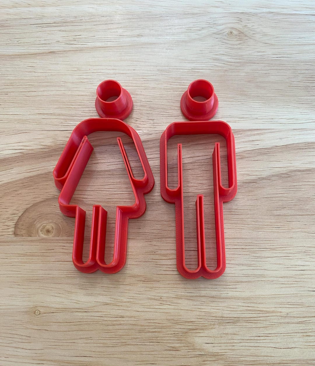 Male and Female Silhouette Cookie Cutter | 3D Printed for Custom, Fun ...