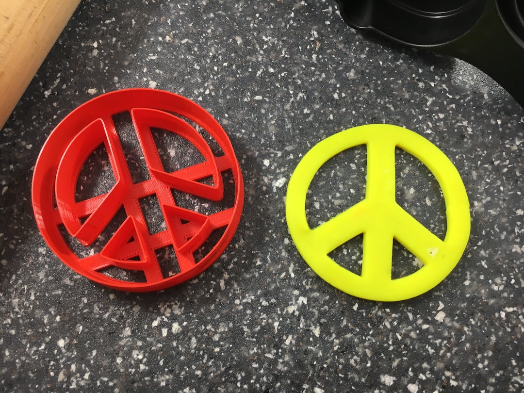 Peace Symbol Cookie Cutter – Ideal for Peace, Love, and Themed Baking ...