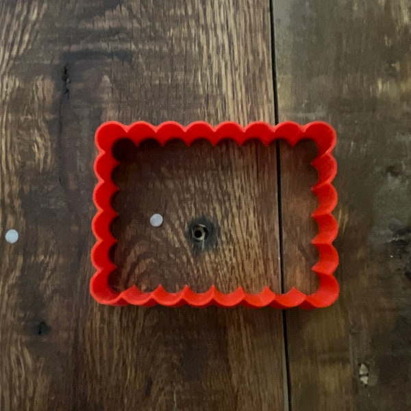 Scalloped Rectangle - Etsy