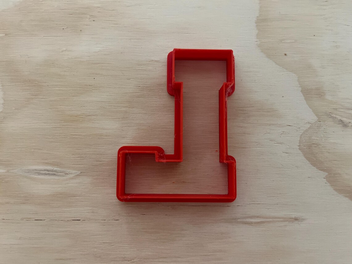 Varsity Letter L Cookie Cutter: 3D Printed Fondant & Clay Cutter - Etsy