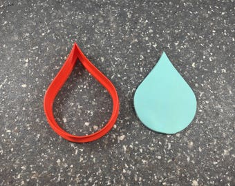 Water Drop Cookie Cutter From Mini to Large Water Drop Polymer Clay ...