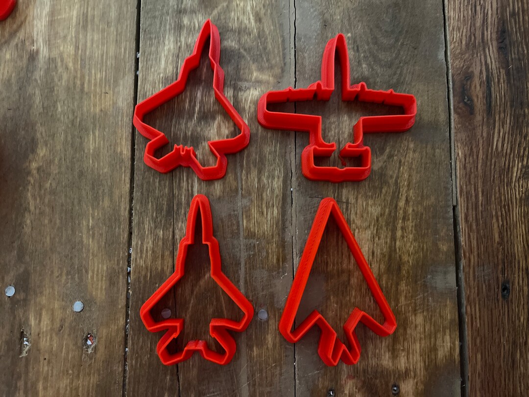 Military Fighter Jet Cookie Cutter Set F-22, A-10, F-15, F-117 - Etsy