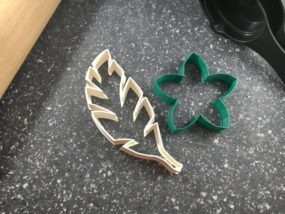 Flower and Palm Leaf Cutter Set - Etsy