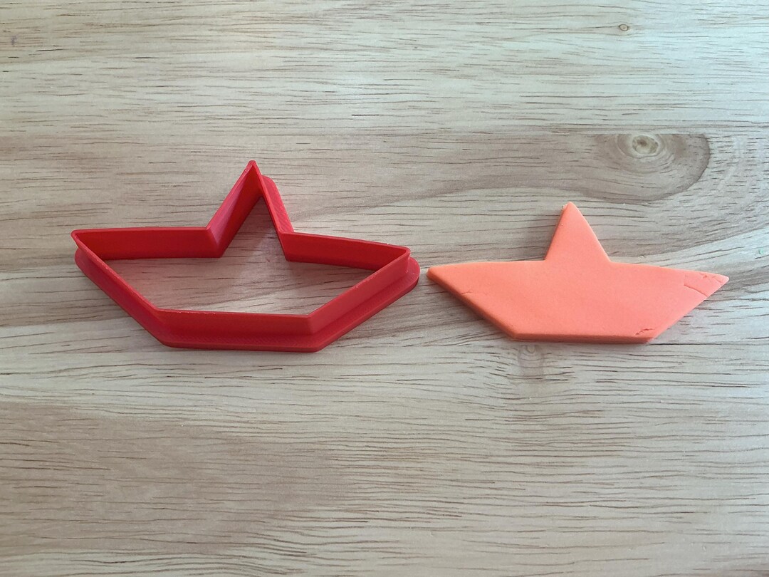 Paper Boat Cookie Cutter | 3D Printed for Fun, Creative & Themed Baking ...