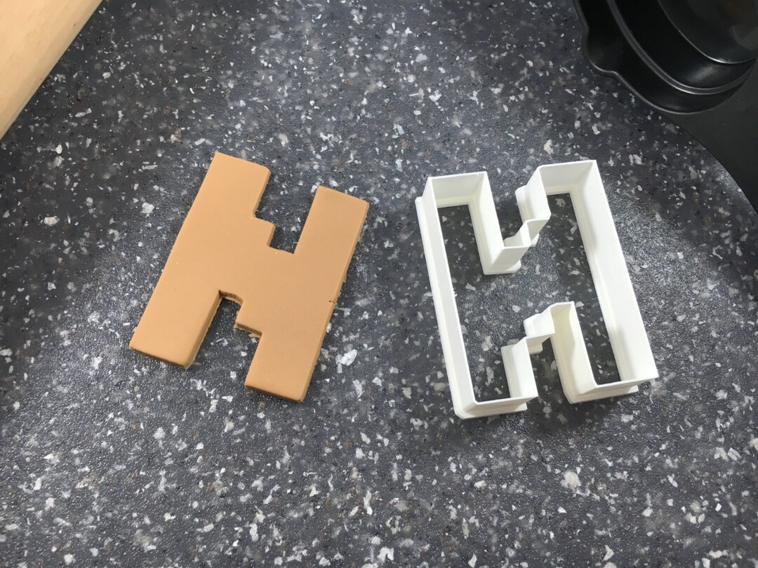 Letter N Cookie Cutter: Block Font, 3D Printed - Etsy