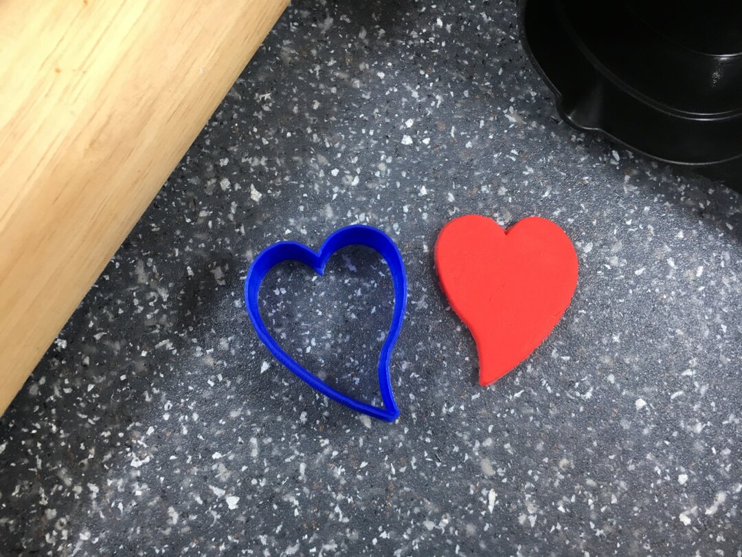 Curved Heart Shape Cutter – Charming Shape for Baking, Crafts, and ...