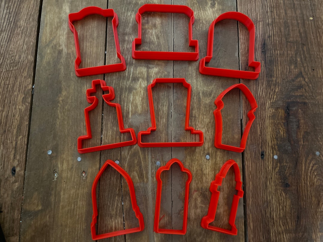 Gravestone Cemetary Halloween Cutter Set - Etsy