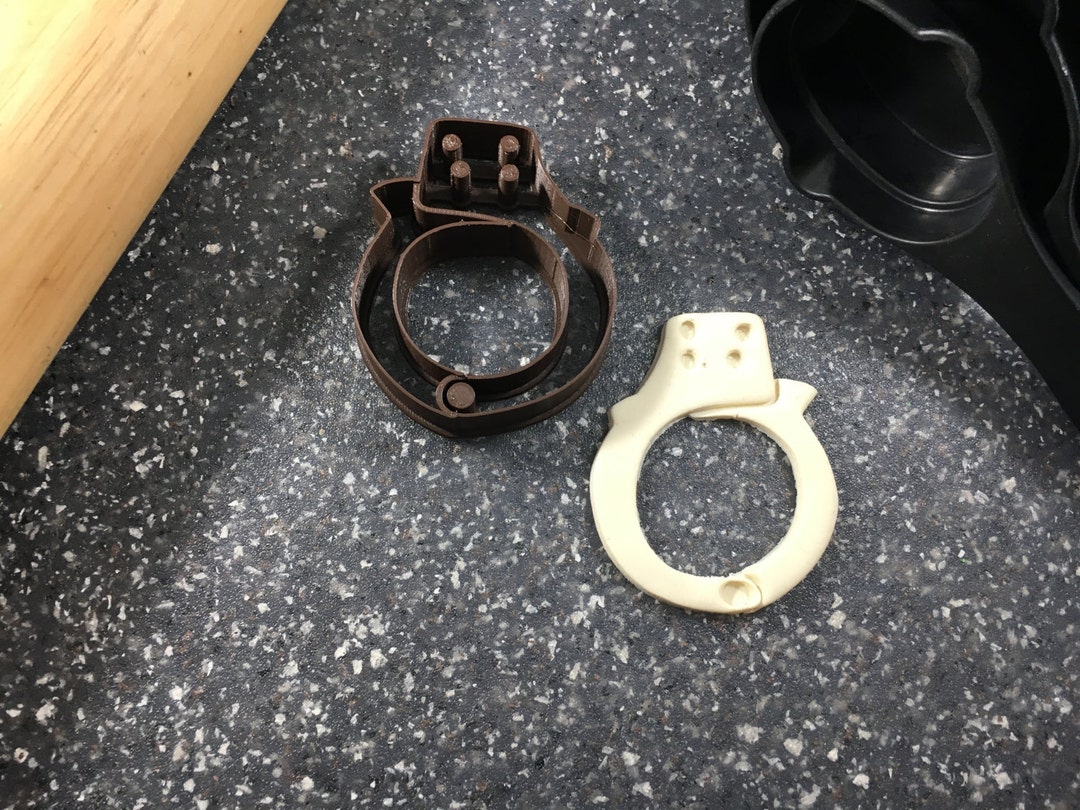 Handcuff Cookie Cutter: 3D Printed Police Party Baking - Etsy
