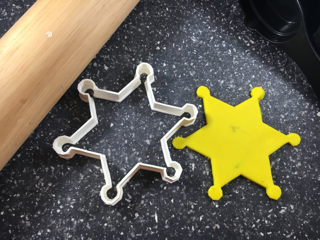 Sheriff Badge Star Shape Cutter – Fun Shape for Baking, Crafts, and ...