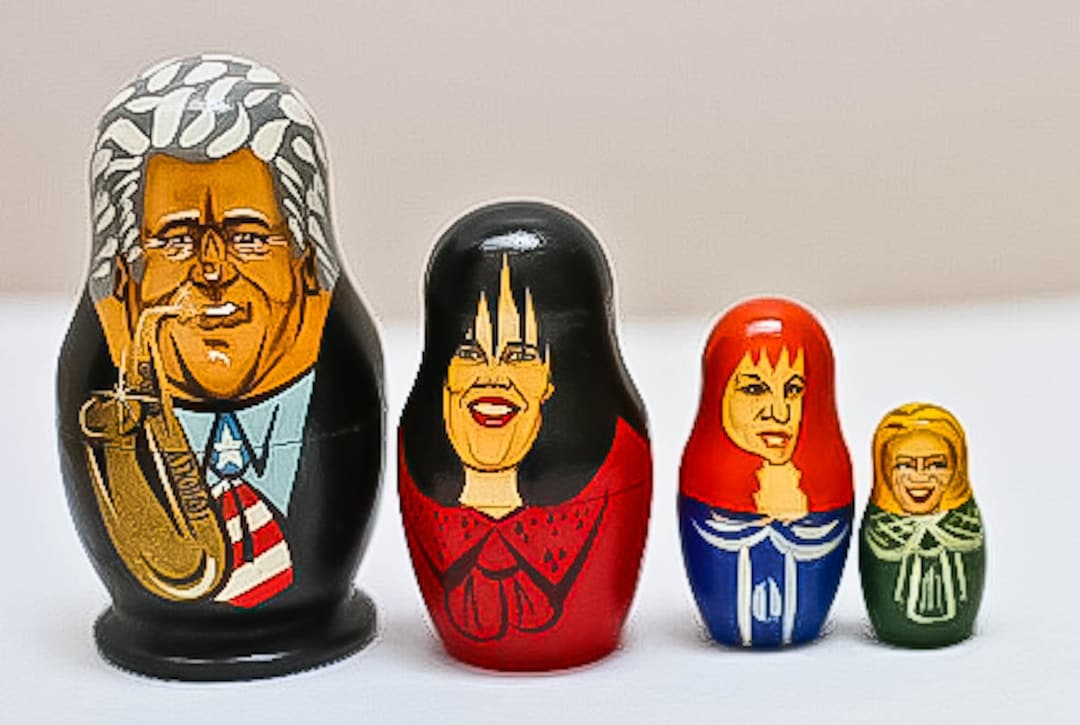 Nesting Dolls. Clinton Matryoshka Dolls. Bill Clinton, Monica Lewinsky ...