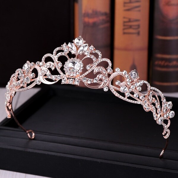 Rose Gold Tiara - Etsy