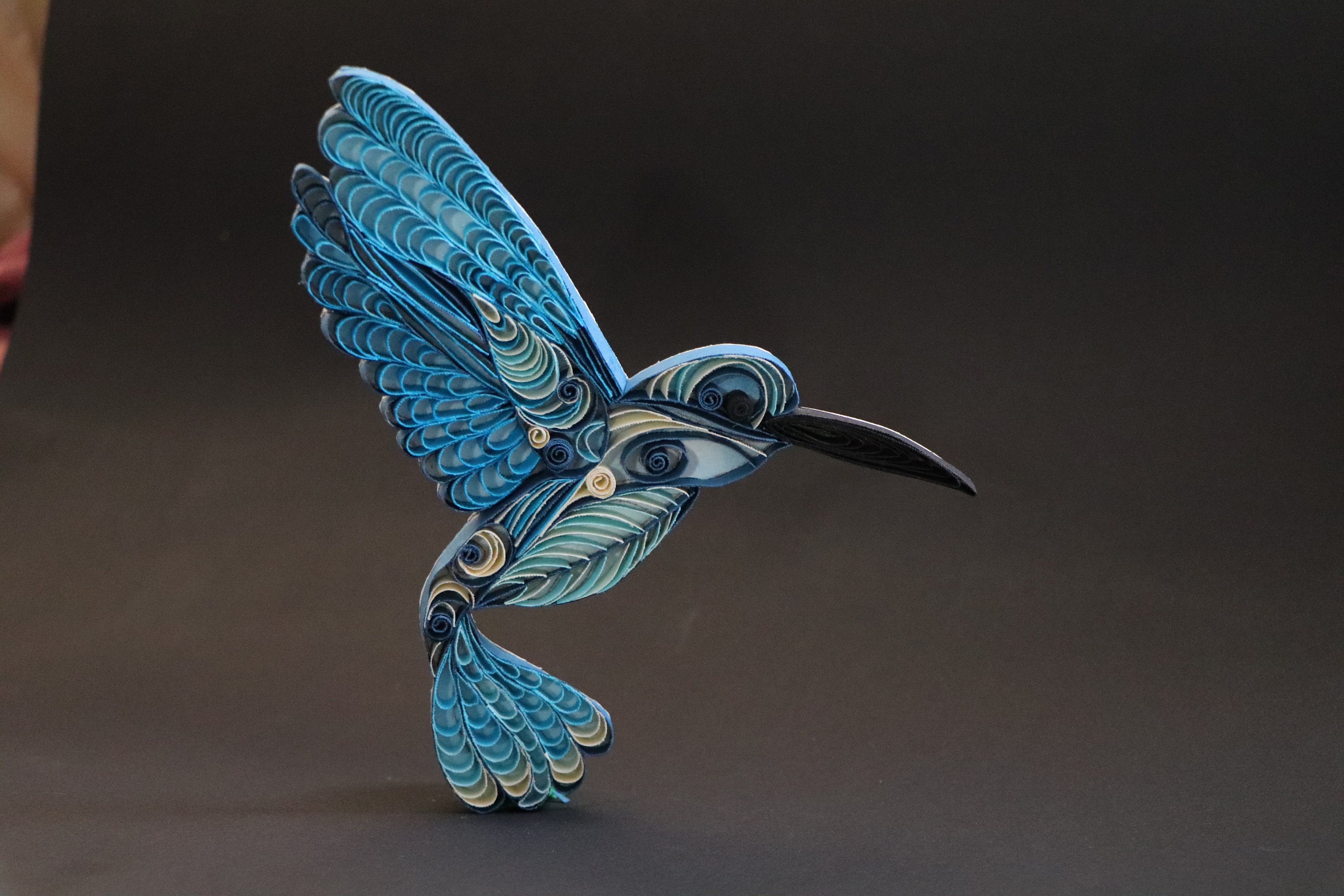 Hummingbirds Magnolia Quilling Template, Download Artwork Pattern for ...