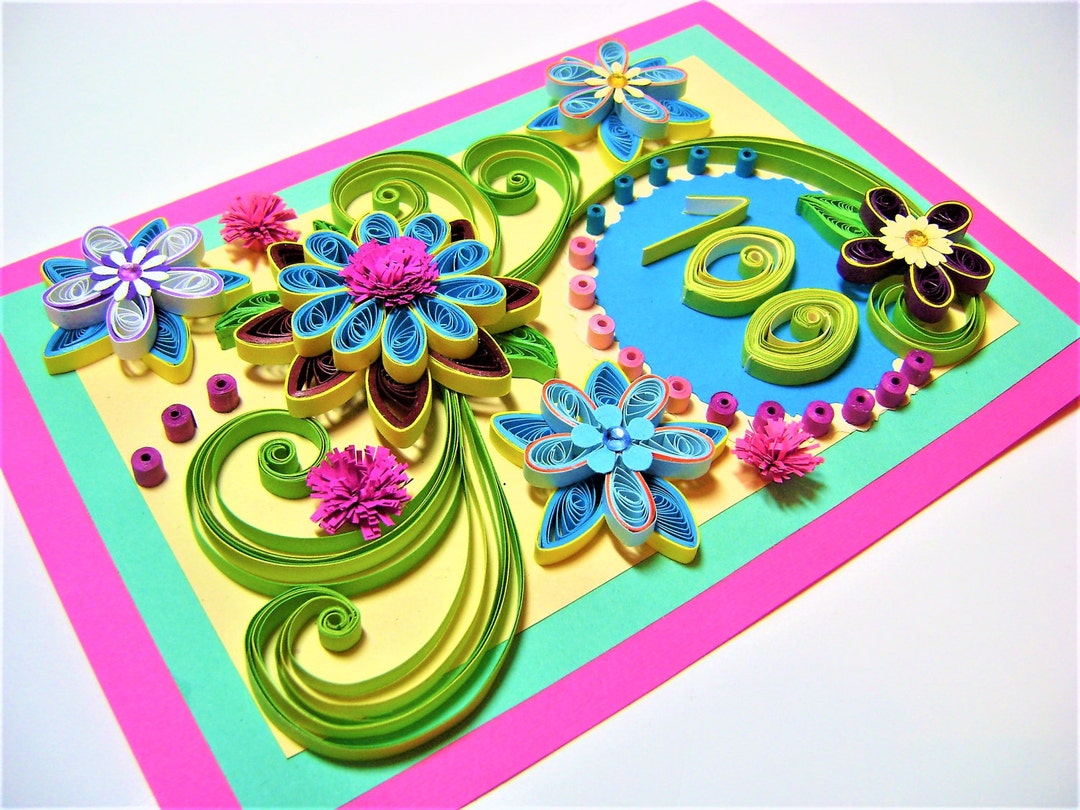 Personalized Quilled Birthday Card for Your Dearest / Custom - Etsy