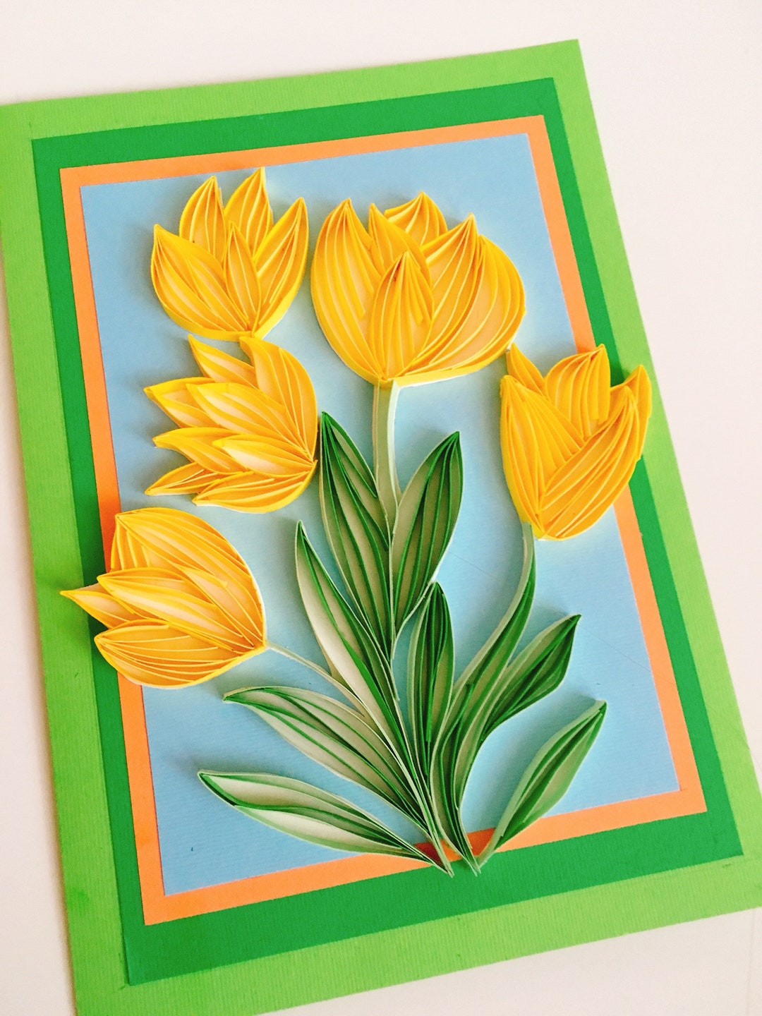 Quilled Mother’s Day Card in a Box, Handmade 3D Card, Colorful Paper ...