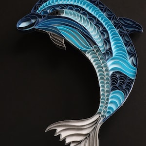 Dolphin Pattern for Crafting Quilled Masterpieces,dive Into Creativity ...