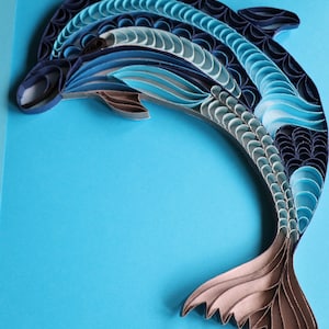 Dolphin Pattern for Crafting Quilled Masterpieces,dive Into Creativity ...