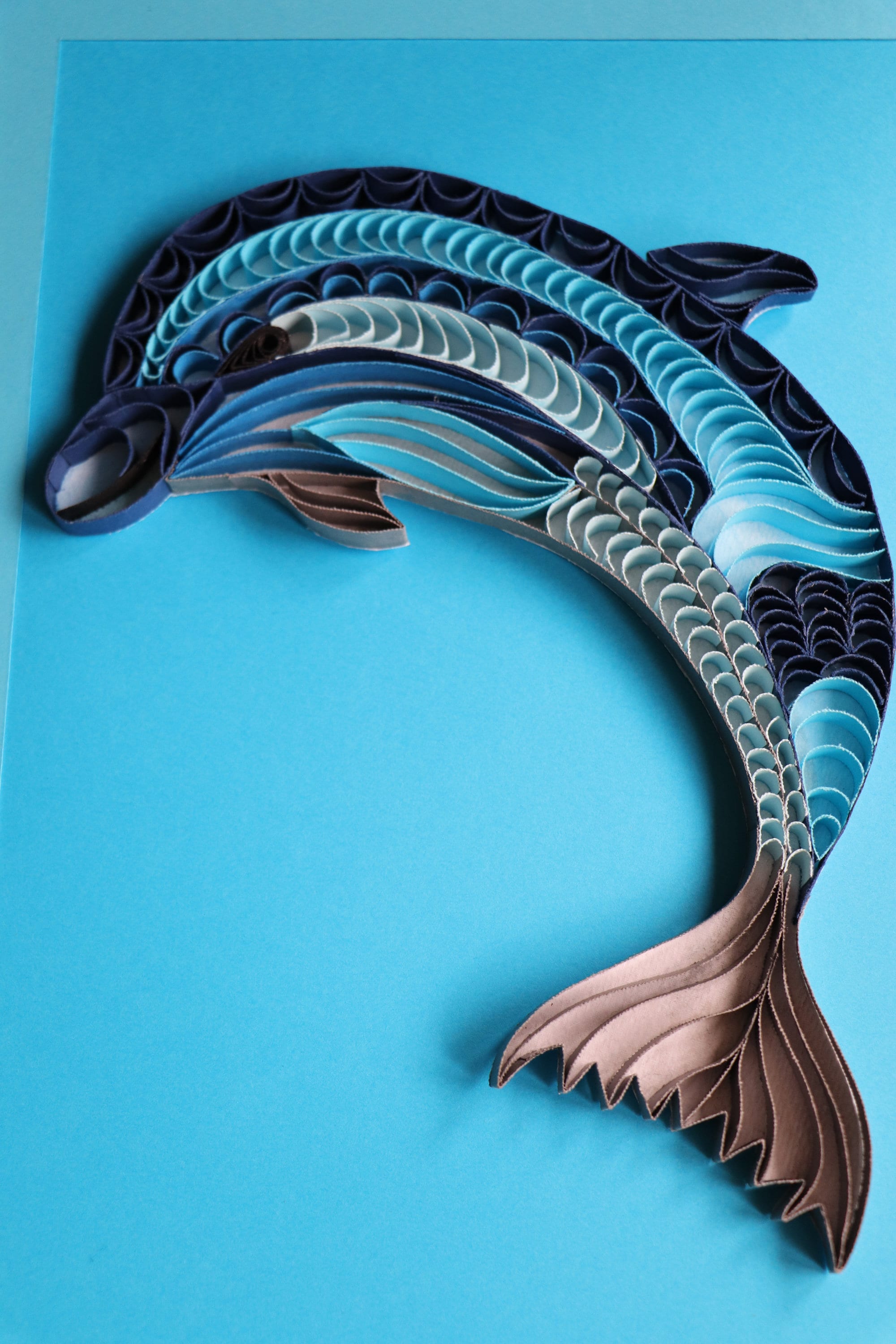 Dolphin Pattern for Crafting Quilled Masterpieces,dive Into Creativity ...