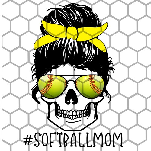 Softball Mom Skull PNG DIGITAL Download Digital - Etsy