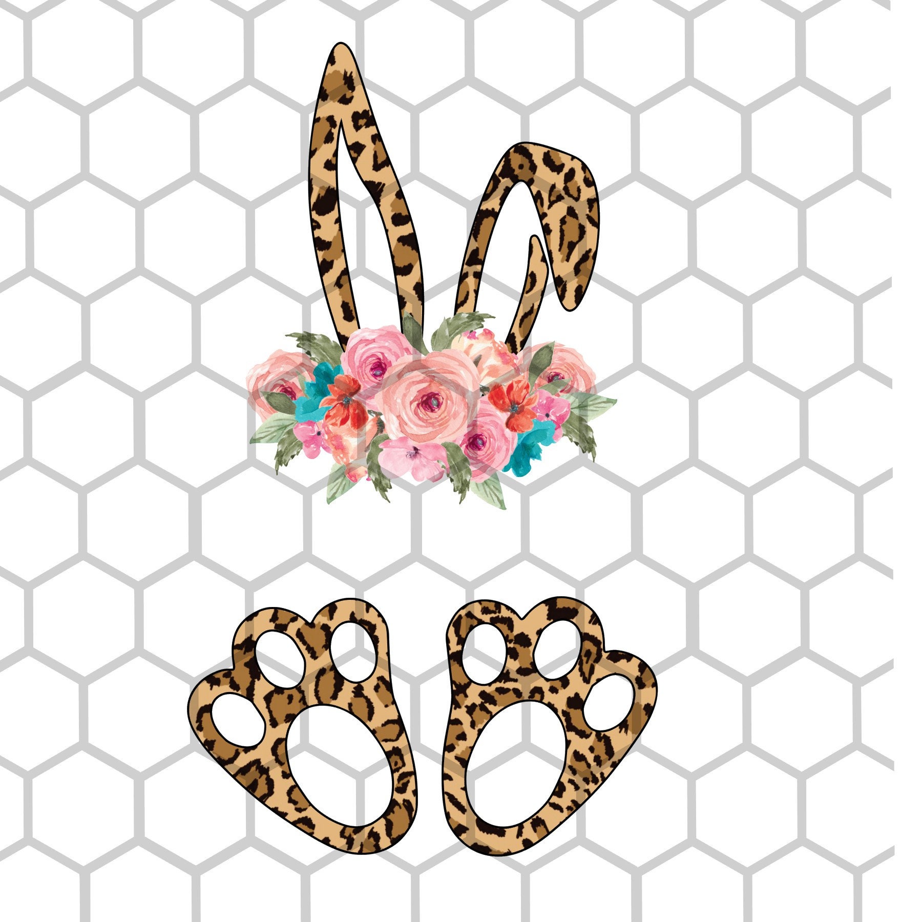 Bunny Ears and Feet PNG DIGITAL Download Digital - Etsy