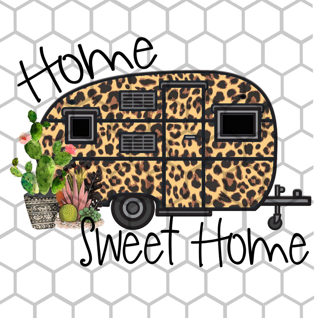 Home Sweet Home Camper Trailer Vinyl Transfer - Etsy