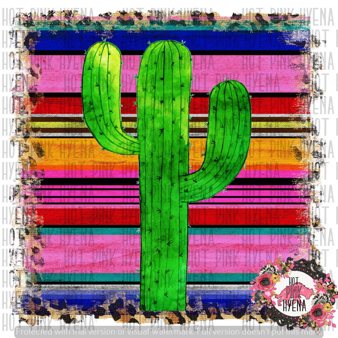 Serape Cactus Vinyl Transfer - Etsy