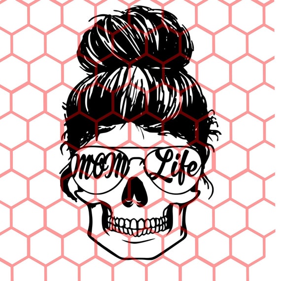 Mom Life Skull SVG DIGITAL Download Digital Sublimation | Etsy