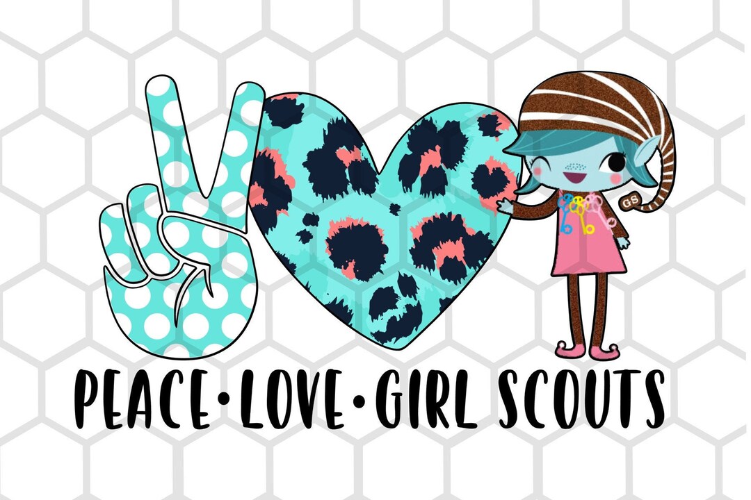 Peace Love Brownies Girl Scouts PNG DIGITAL Download DIGITAL ...