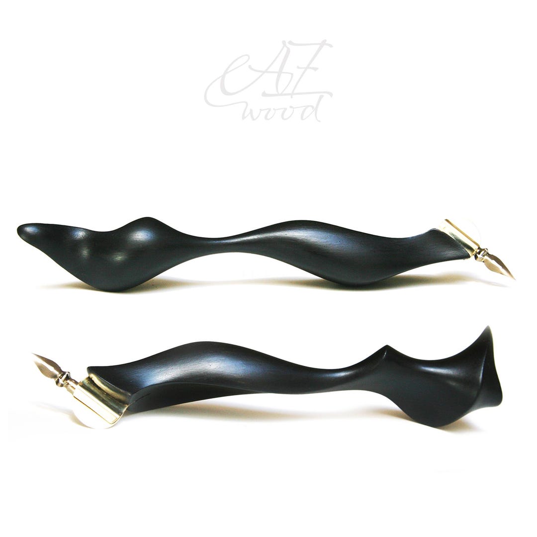 Ergonomic Pen Holder "black Fish-bird" - Oblique Pen Holder - Universal ...