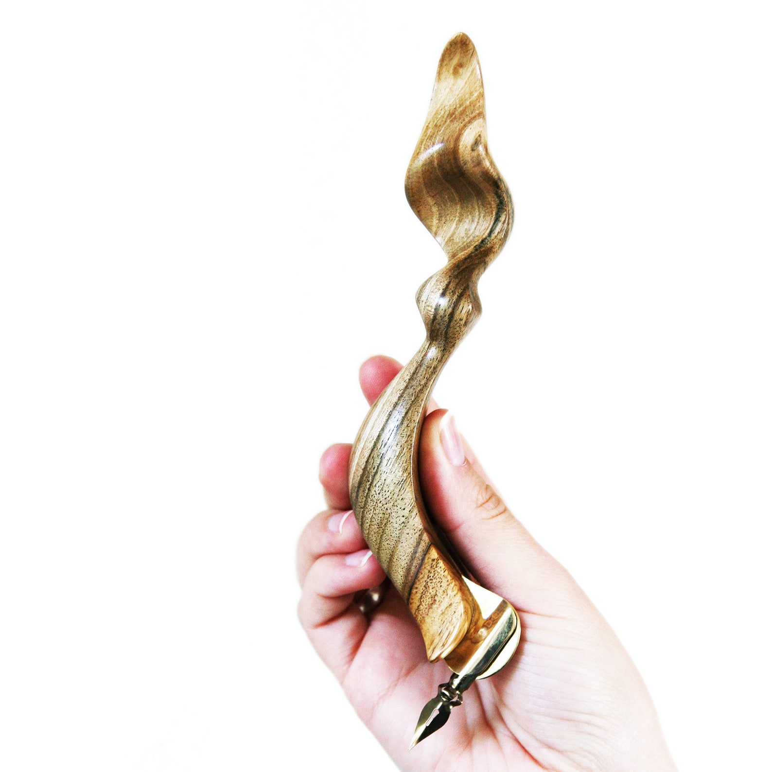 Oblique Pen Holder "the Cold Fire"- Ergonomic Pen Holder - Right-handed ...