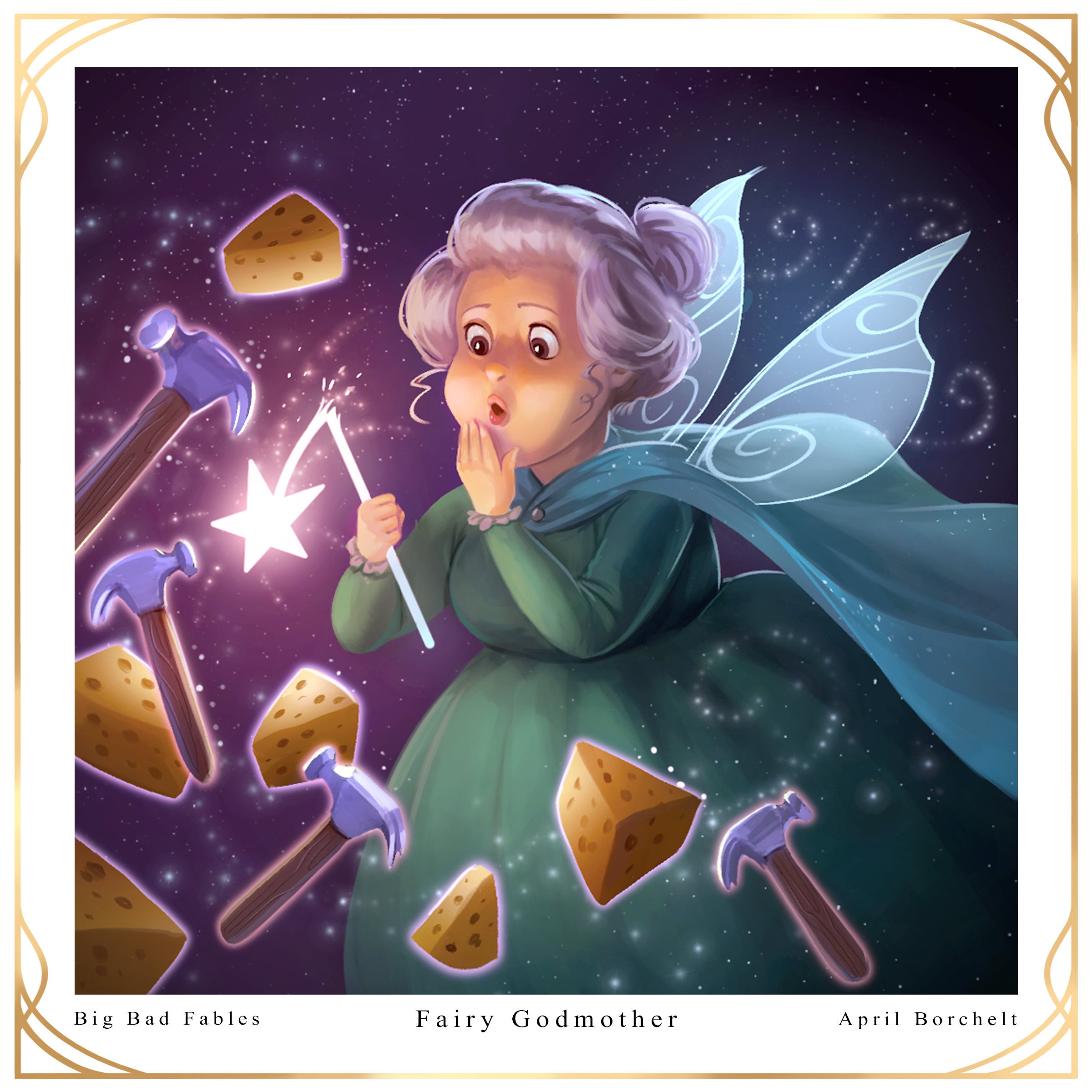 Fairy Godmother Children's Book Fairy Tale Art Print | Etsy