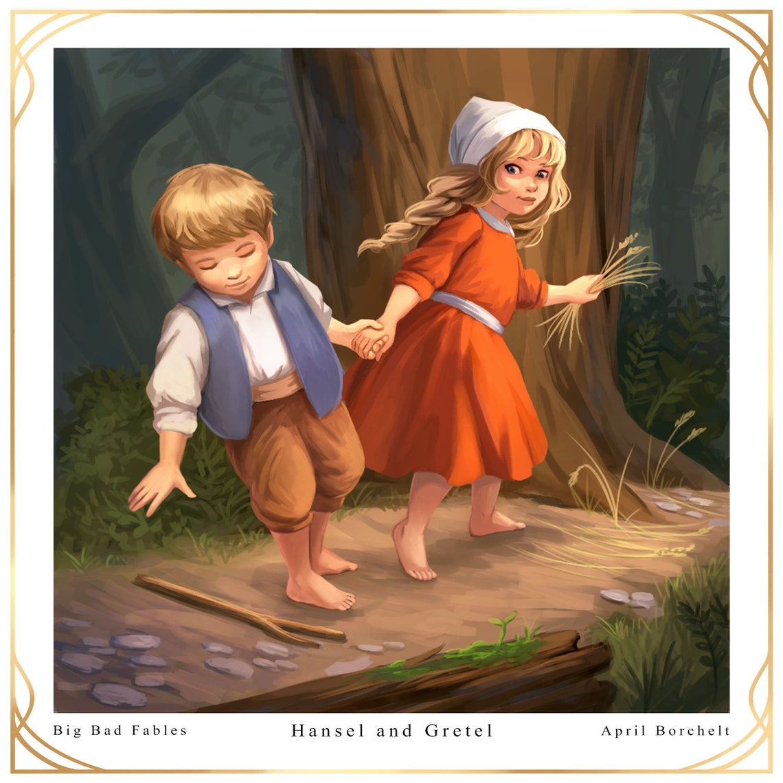 Hansel and Gretel Children's Book Fairy Tale Art Print | Etsy