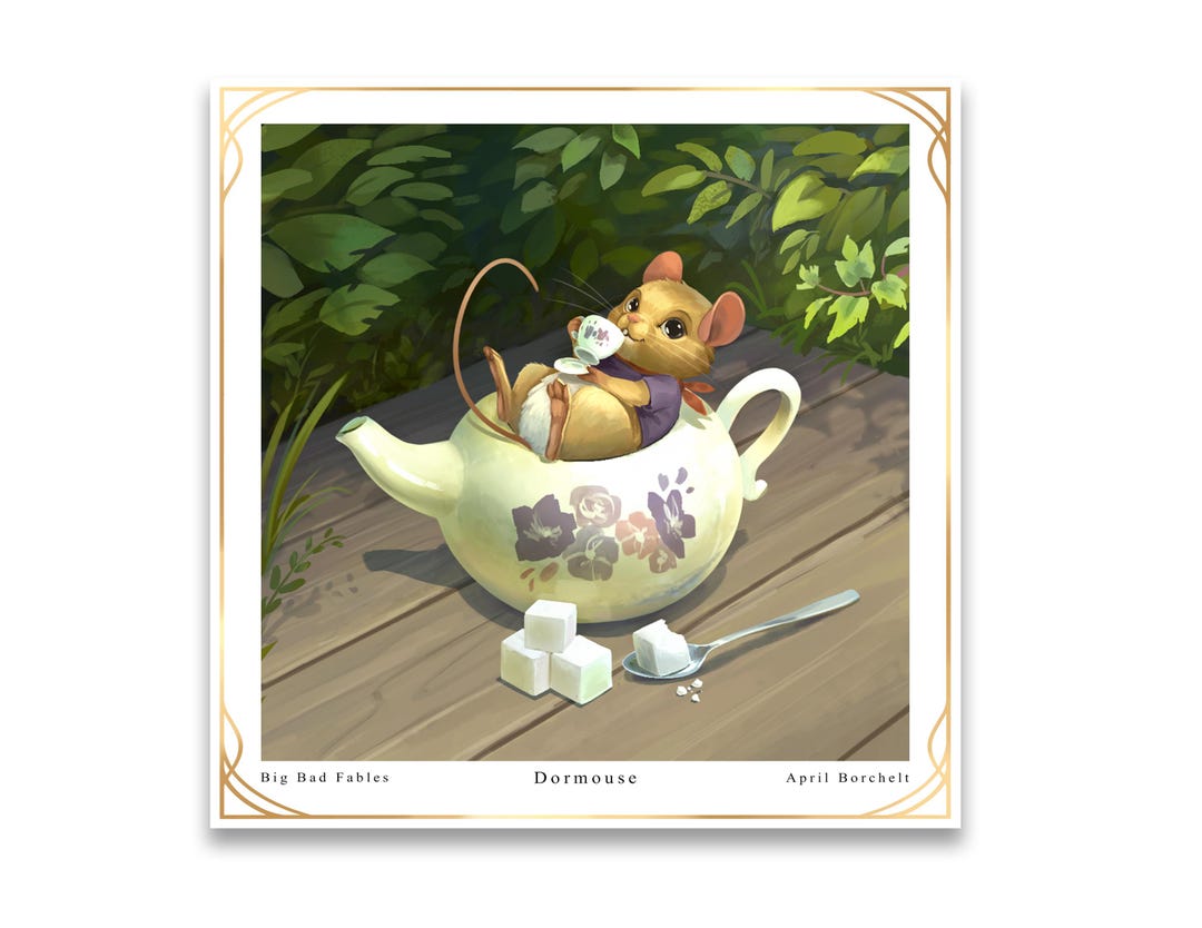 Dormouse Children's Book Fairy Tale Art Print - Etsy