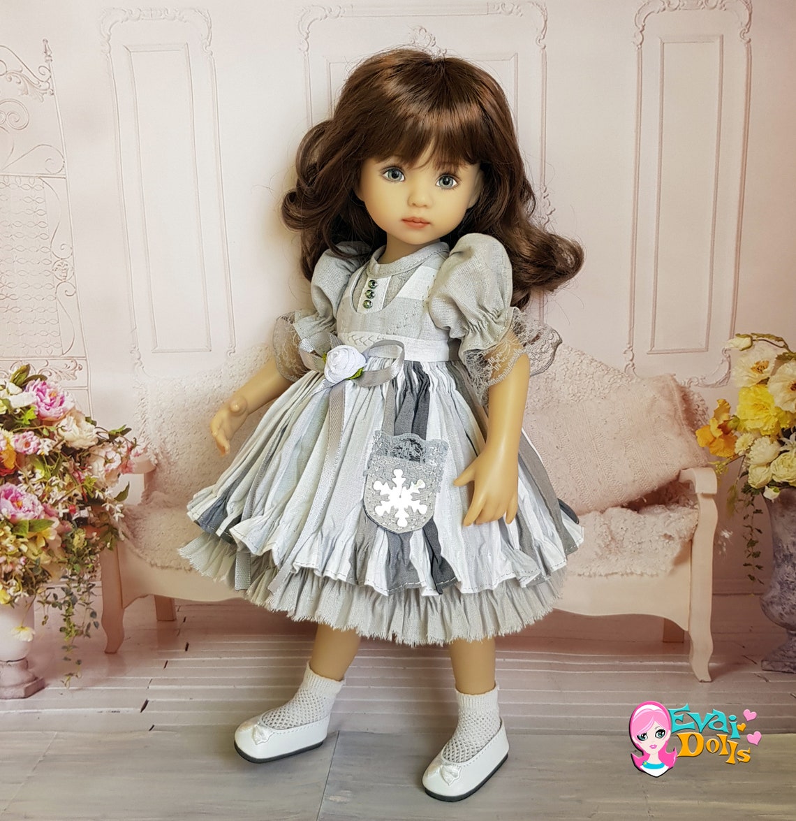 Light Gray Dress Doll Little Darling 13 Two-layer Doll | Etsy