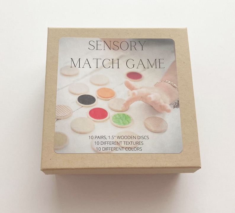 Sensory Match Game, Toddler Busy Bag, Quiet Game, Wooden Game Busy Bag ...