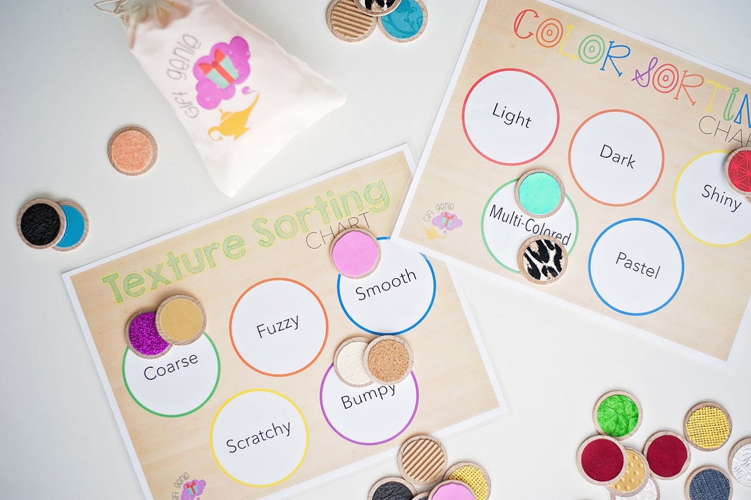 Preschool & Kindergarten Sensory Sorting Activity and Match Game, Early ...