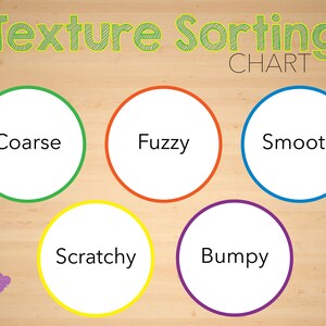 Preschool & Kindergarten Sensory Sorting Activity and Match Game, Early ...