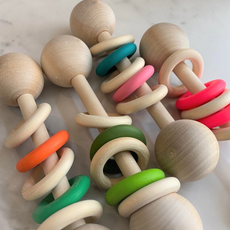 Wooden Rattle - Etsy