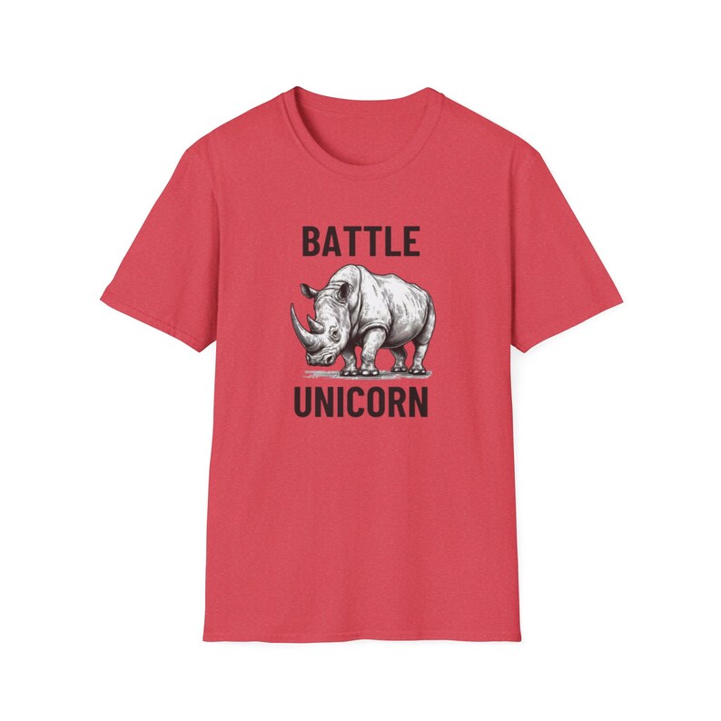 Battle Unicorn - Rhino - Funny T-shirt - Etsy