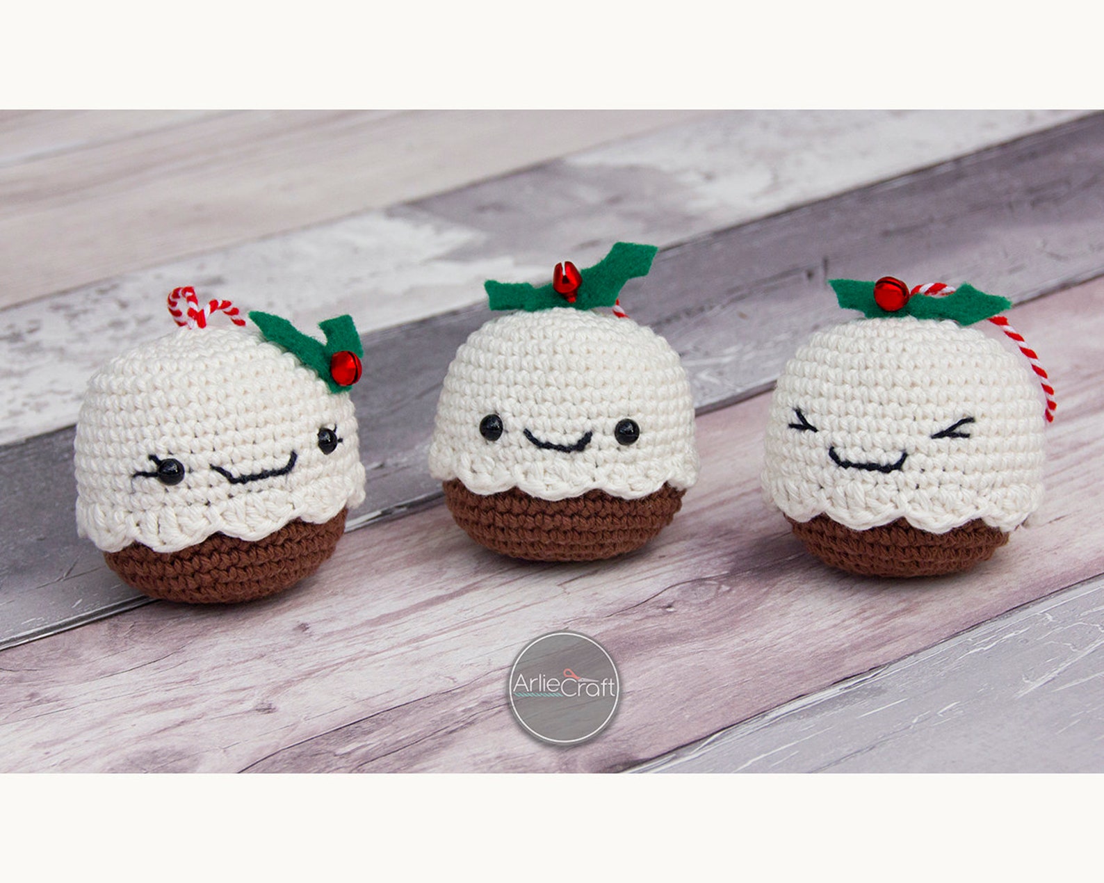 Christmas Pudding Crochet Pattern - Instant PDF Download - Kawaii ...