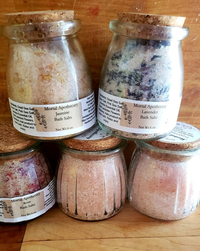 All Natural Bath Salts Essential Oil Bath Salts Self Care | Etsy
