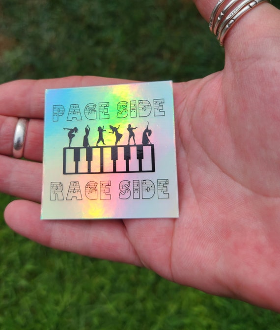 Page Side Rage Side Stickersticker Laptop Sticker Water - Etsy