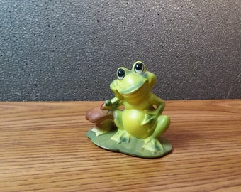 Vintage ceramic frog | Etsy