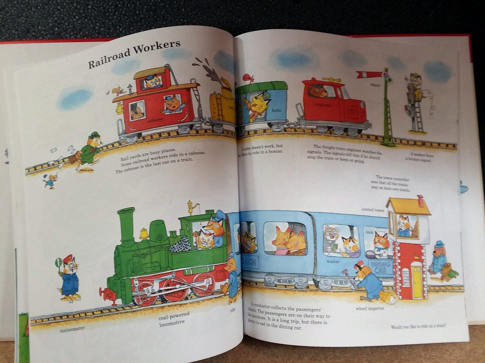 Richard Scarry's Busy Busy Town Large Vintage | Etsy