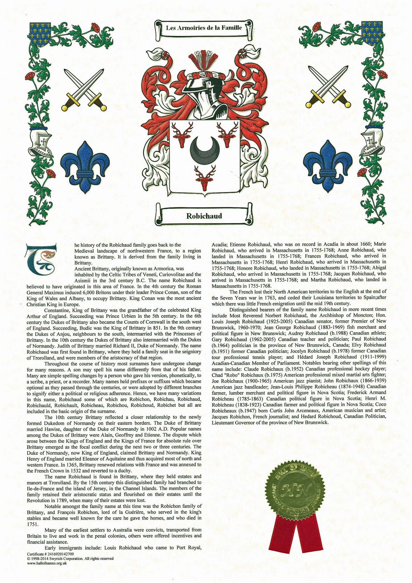 Coat of Arms and Surname History Scroll - Etsy