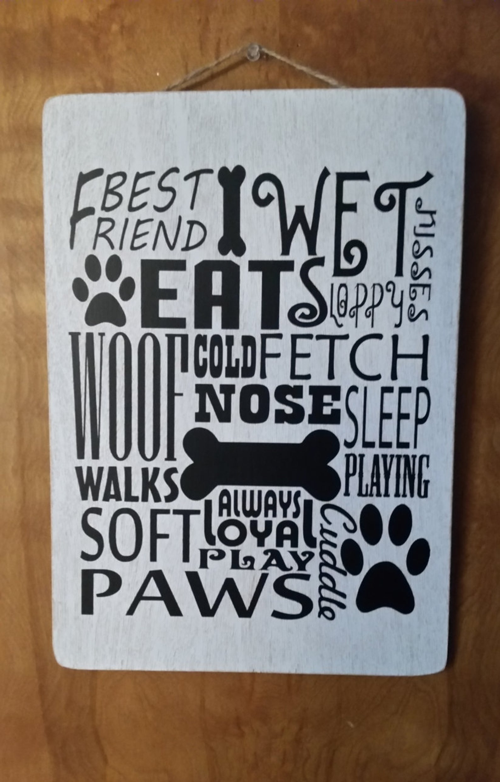 Best Friend Dog Sign - Etsy