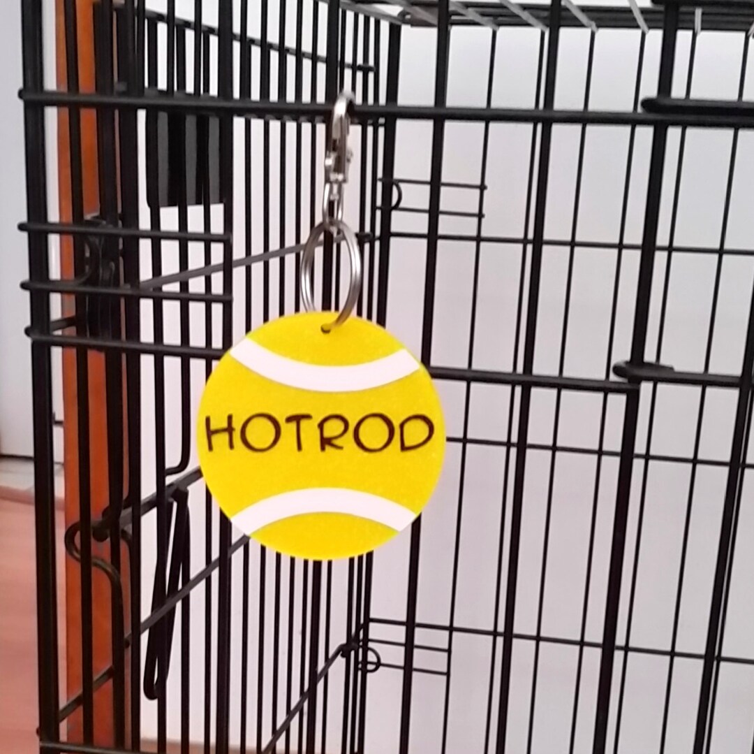 Dog Crate Tag With Dog Name - Etsy