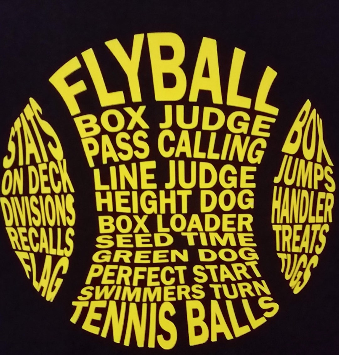 Flyball Words in Shape of Tennis Ball - Etsy
