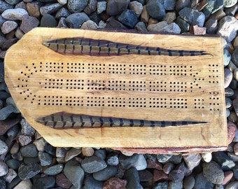 The RIVER ROCK Wood Cribbage Board Collection.lumber Jack Camp - Etsy