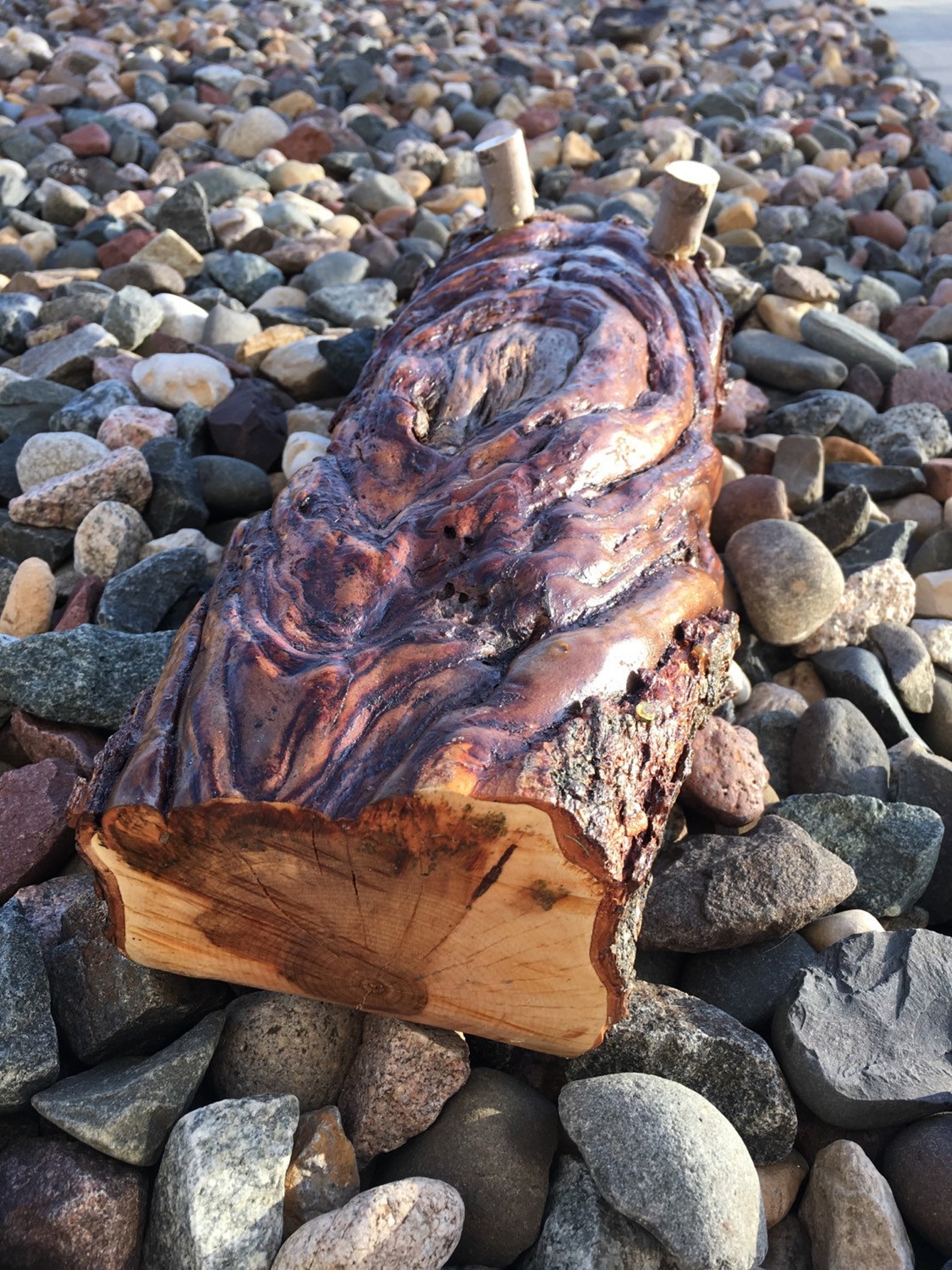 The RIVER ROCK Wood Cribbage Board Collection.lumber Jack Camp Nature ...