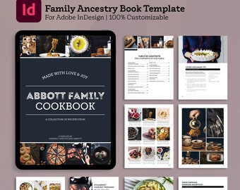 Canva Cookbook Recipe Template - Etsy